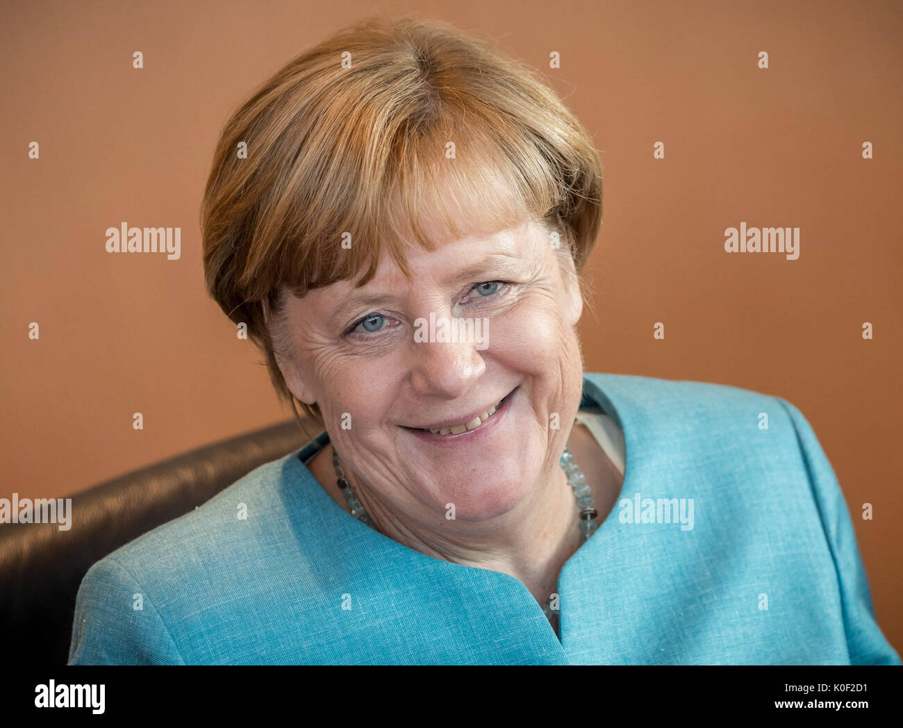 Berlin, Germany. 23rd Aug, 2017. German Chancellor Angela Merkel ...