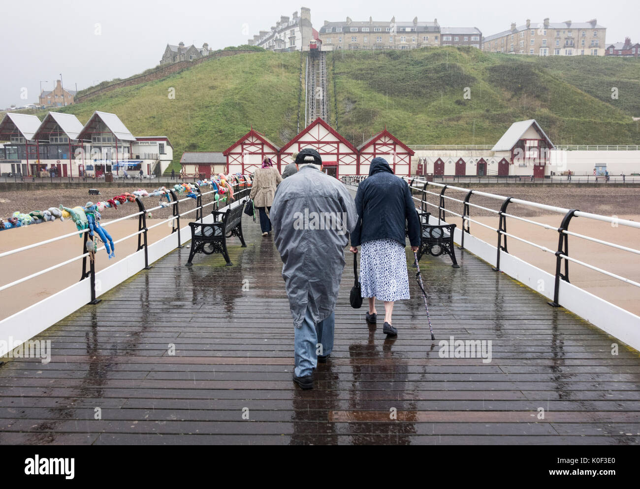 Victorian pier saltburn sea in hi-res stock photography and images - Alamy