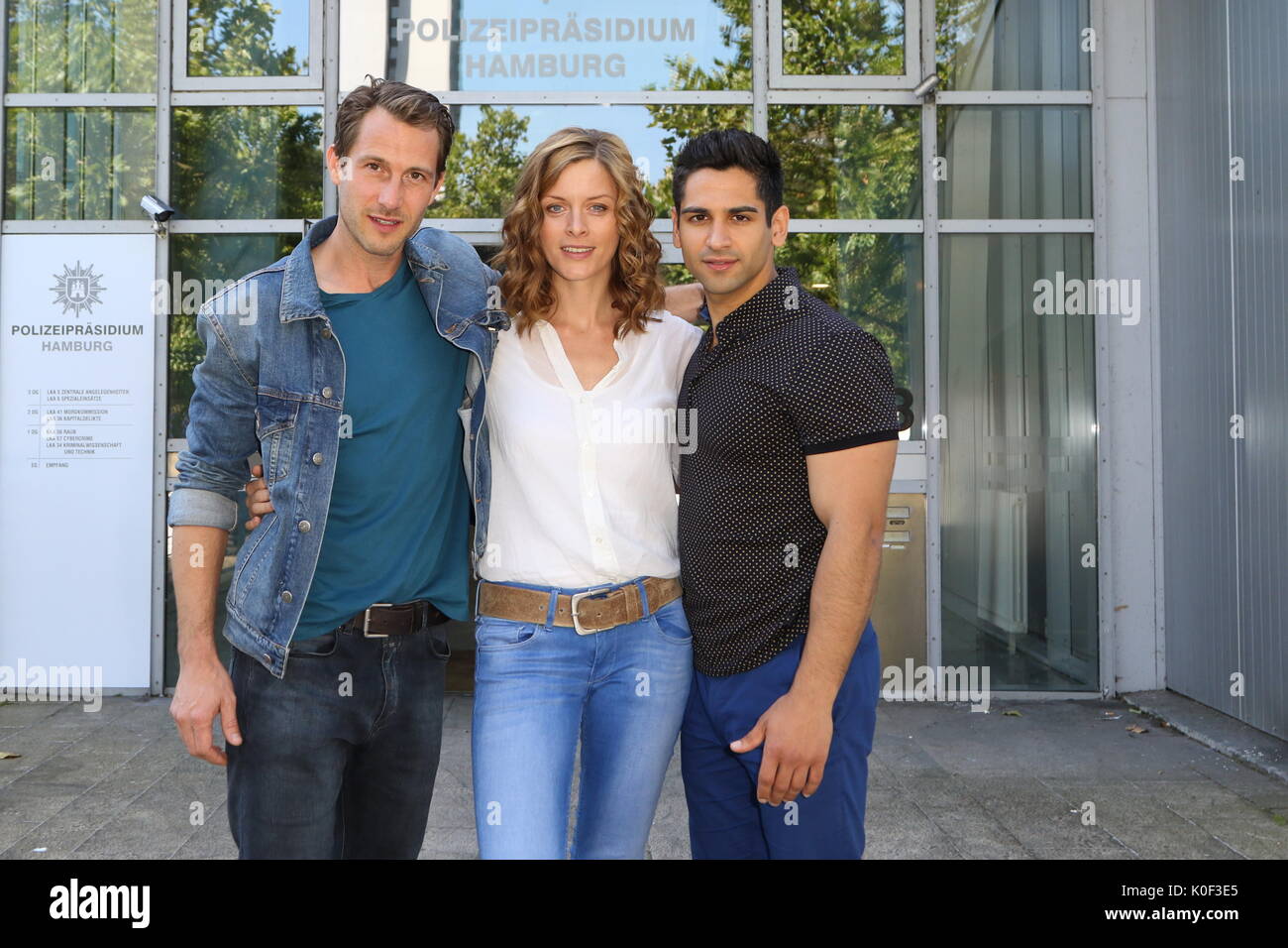Hamburg, Germany, 23rd August, 2017. David Rott, Alma Leiberg and ...