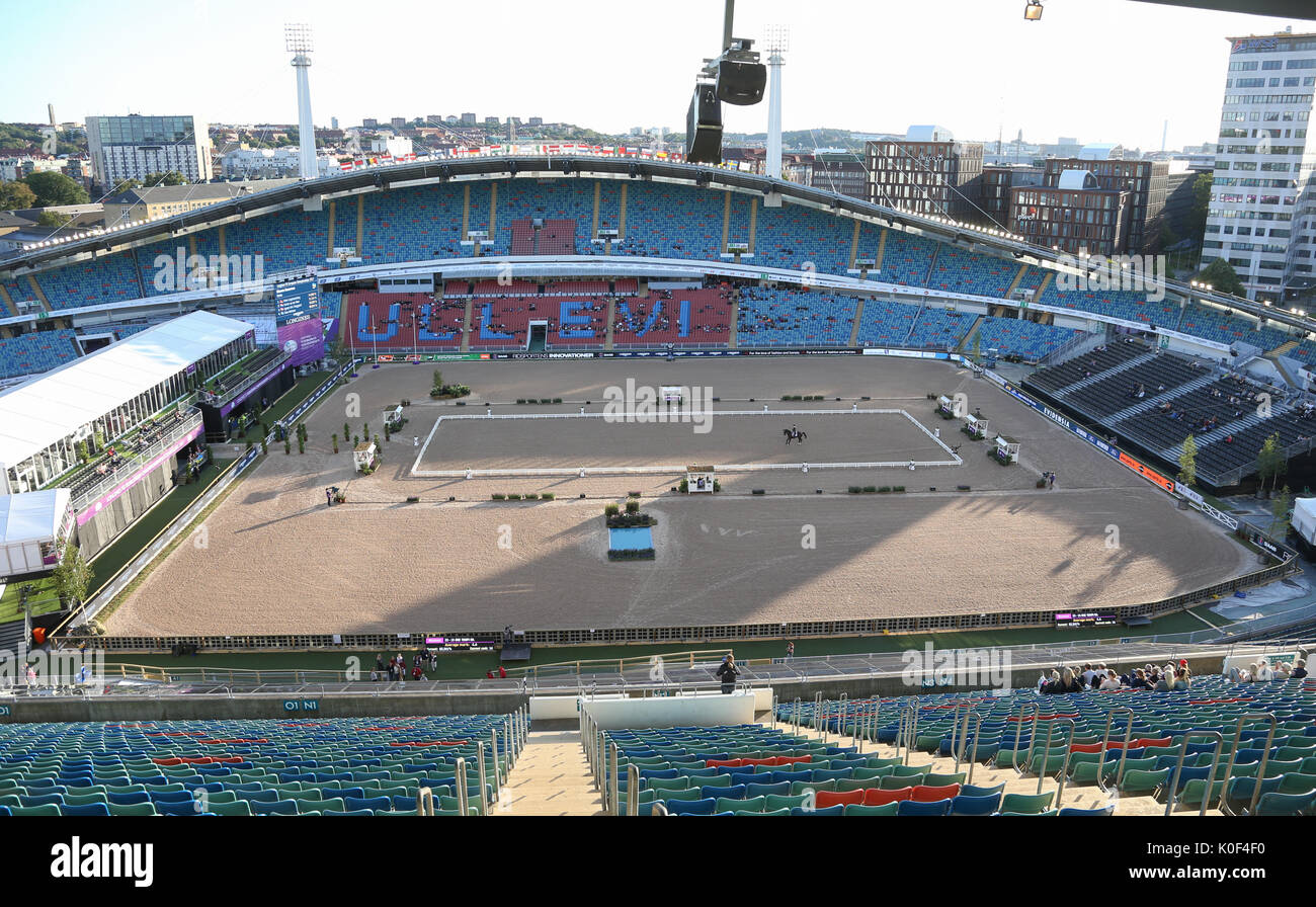 Goteborg, Sweden. 23rd Aug, 2017. Picture of the dressage track taken ...