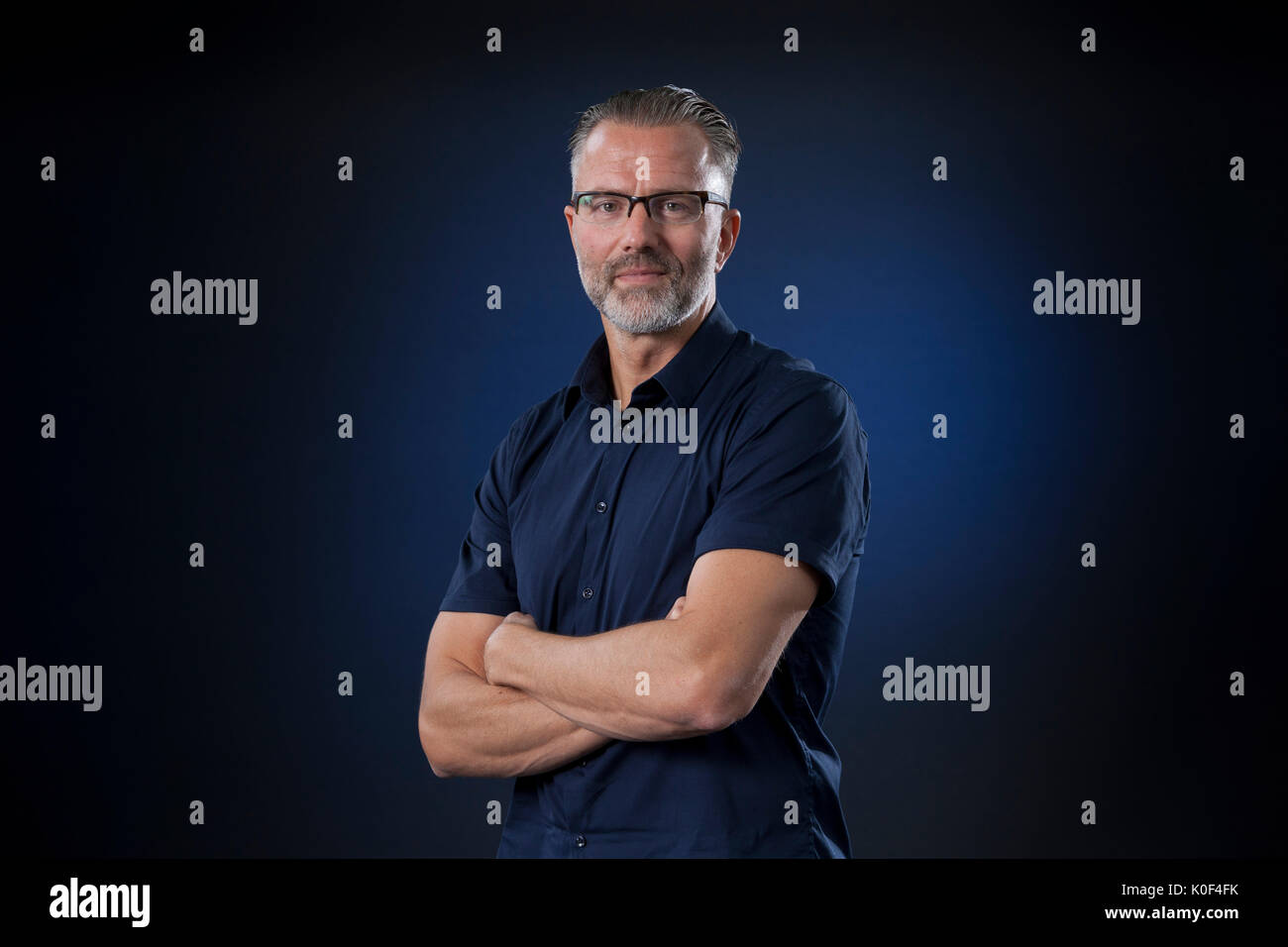 Edinburgh, UK. 23rd August 2017. Thomas Enger, the Norwegian crime ...
