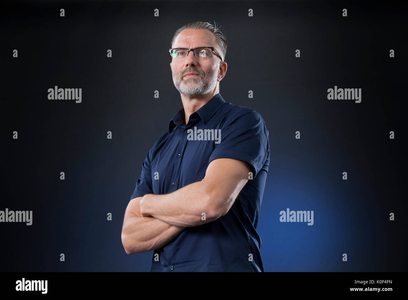 Edinburgh, UK. 23rd August 2017. Thomas Enger, the Norwegian crime ...