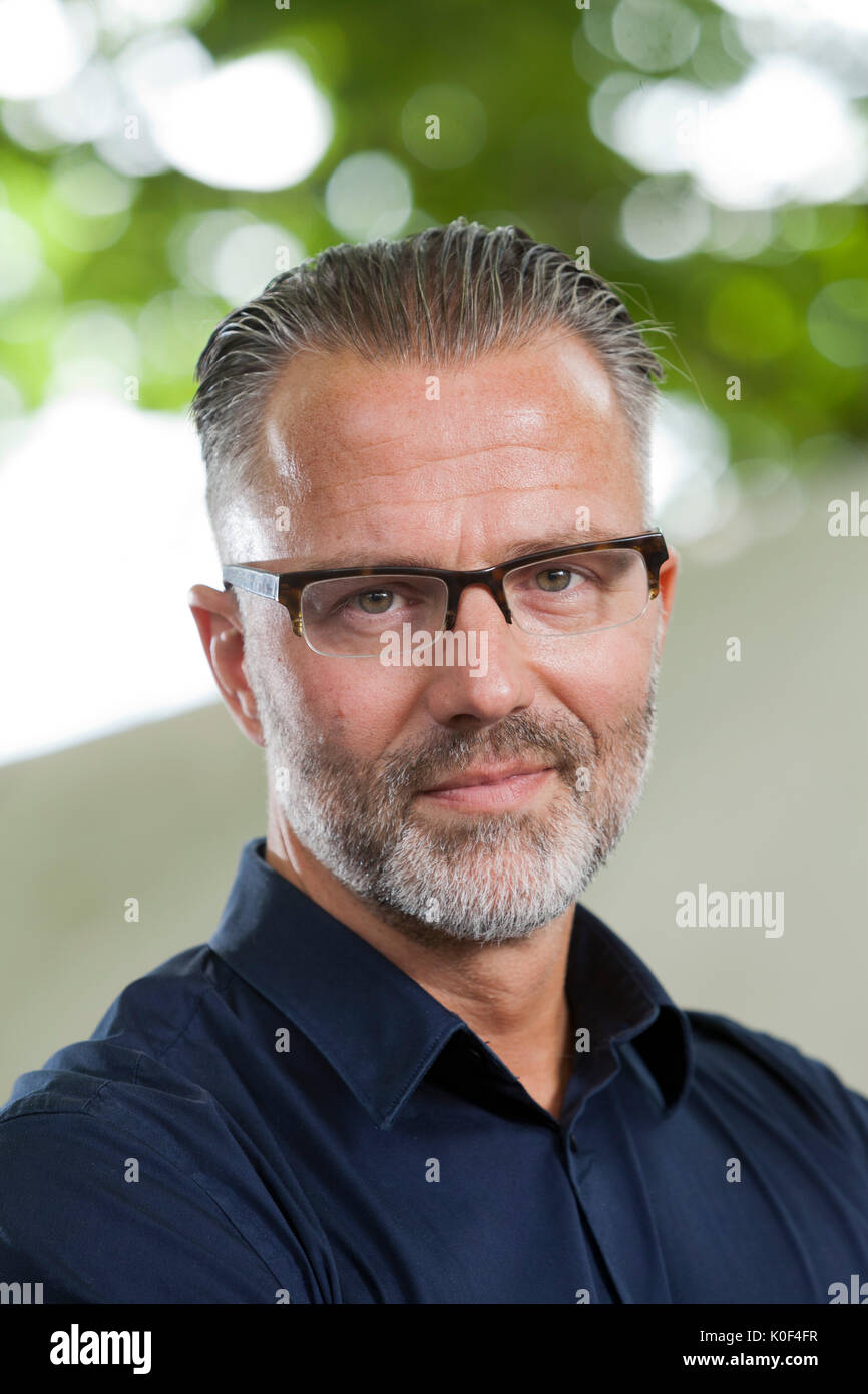 Edinburgh, UK. 23rd August 2017. Thomas Enger, the Norwegian crime ...