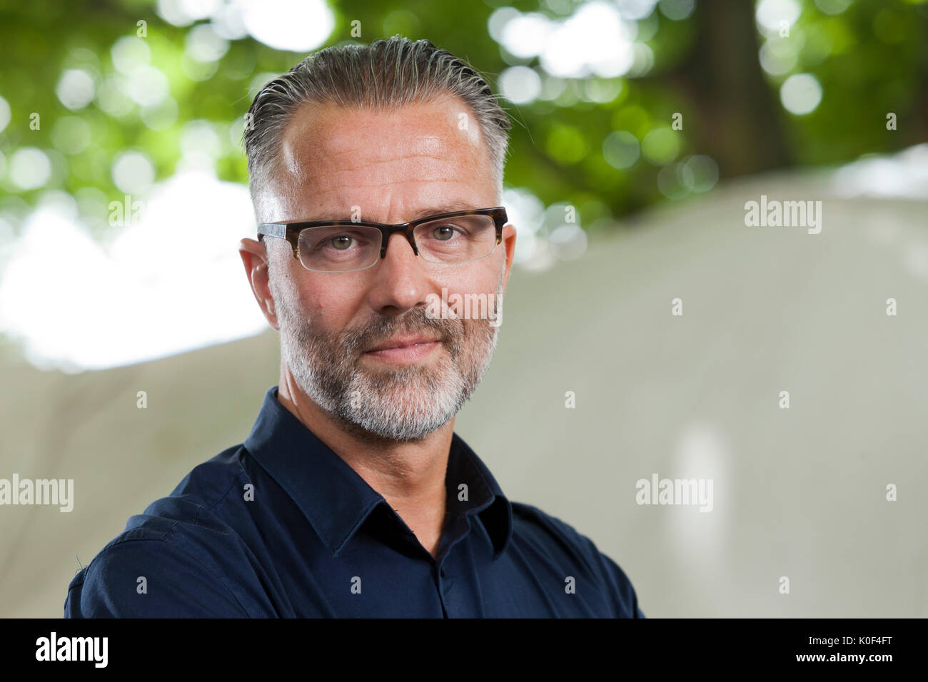 Edinburgh, UK. 23rd August 2017. Thomas Enger, the Norwegian crime ...