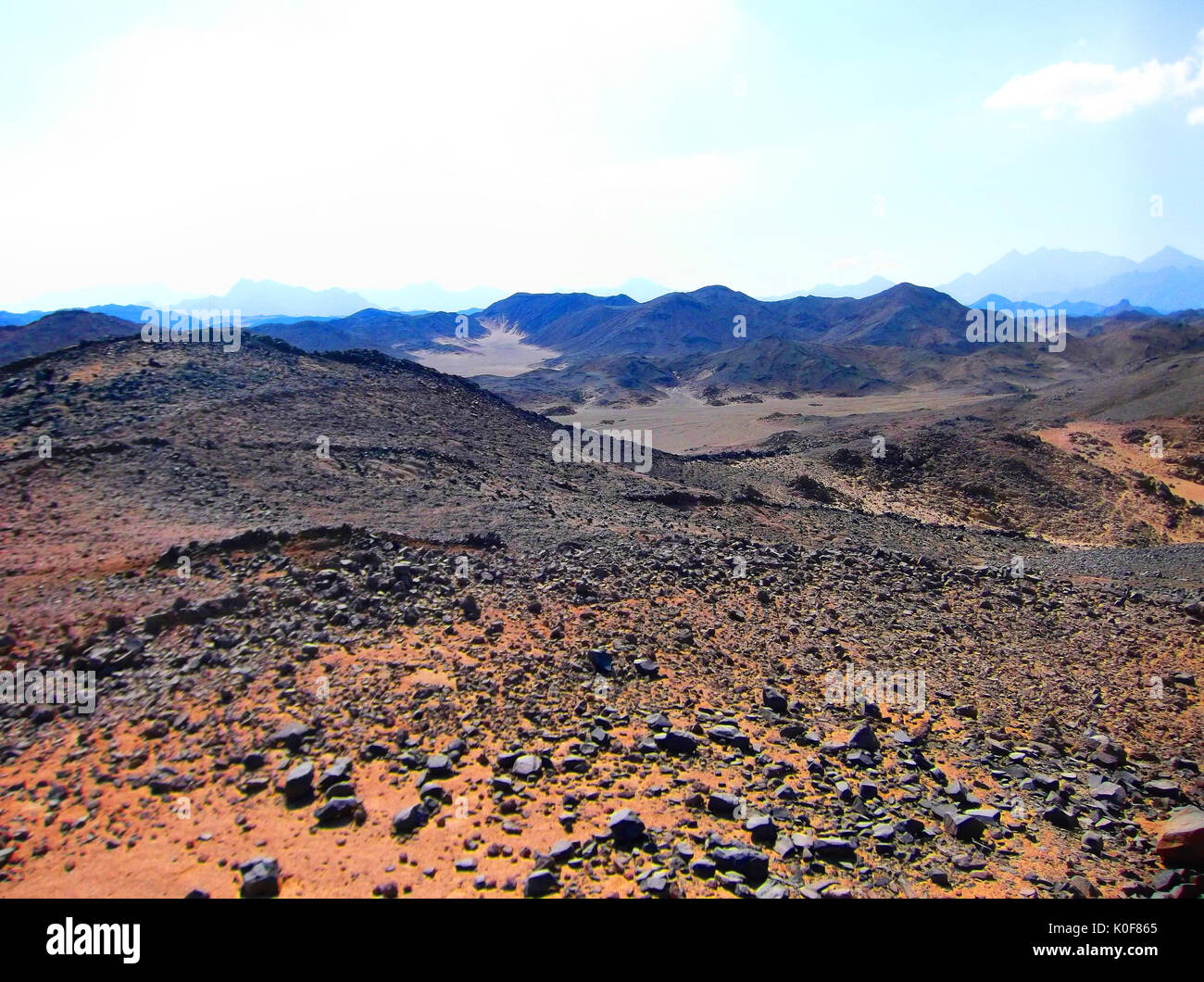 Landscape. Fantastic landscape in the Egyptian sand desert Stock Photo ...