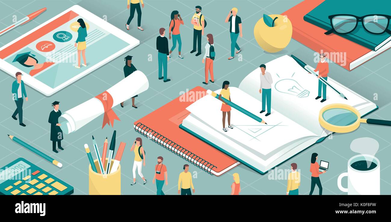 Technology college Stock Vector Images - Alamy