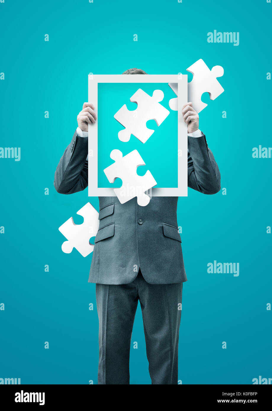 Confused person puzzle hi-res stock photography and images - Alamy