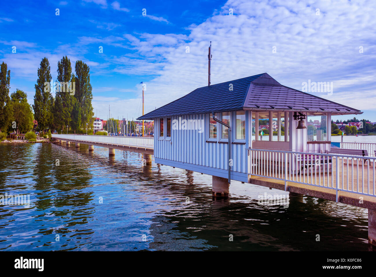 The pier of the village Immenstaad at Lake Constance - Immenstaad, Lake ...