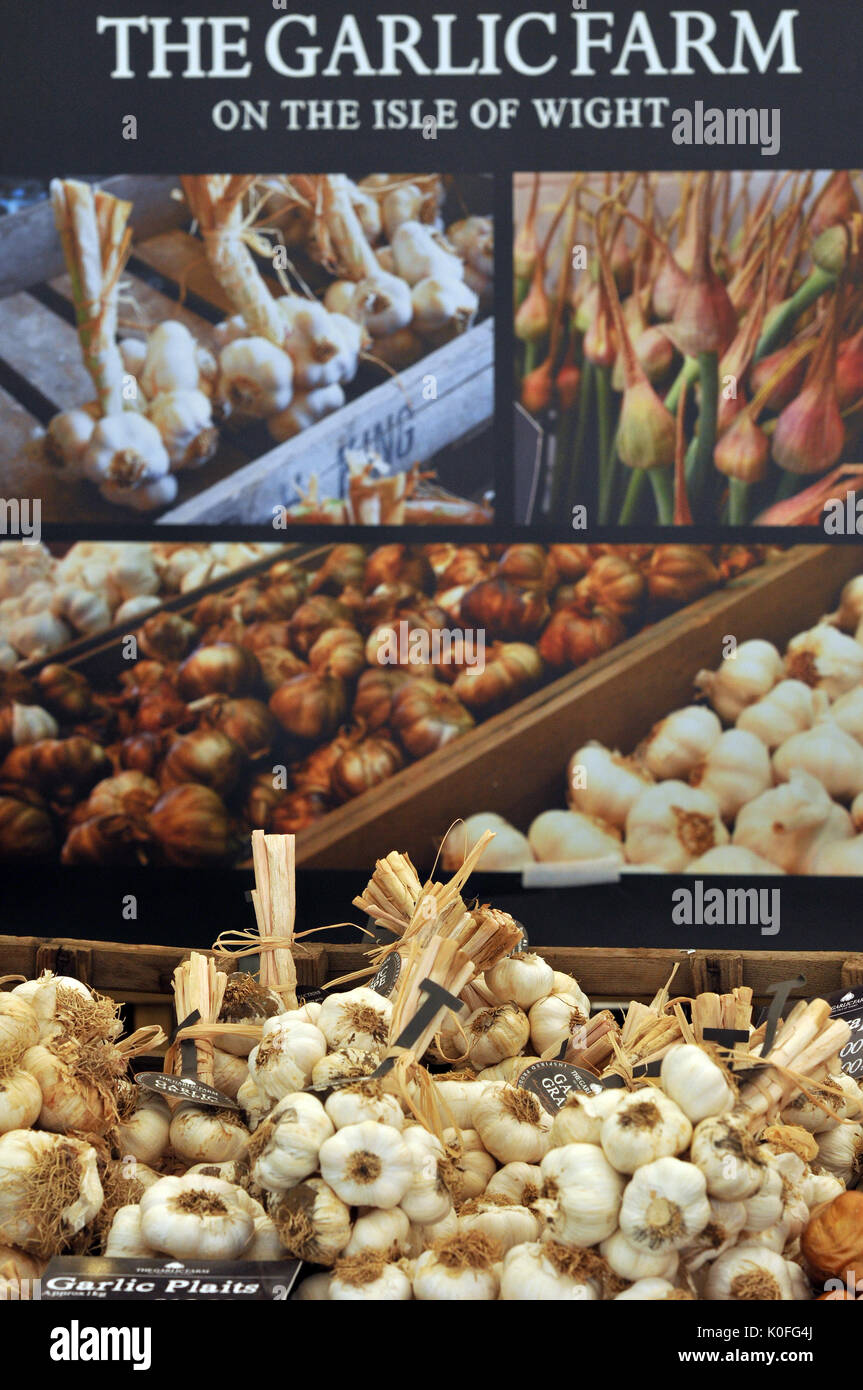 garlic fresh and garlic products at the garlic festival on the isle of ...