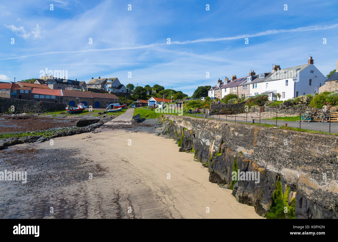 Craster harbour, Northumberland Stock Photo - Alamy