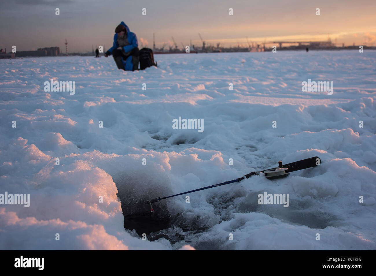 Ice hole fishing hi-res stock photography and images - Alamy