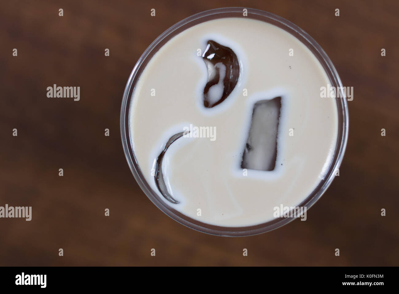 Sparkling Nitro Cold Brew Coffee in plastic take away cup ready to ...