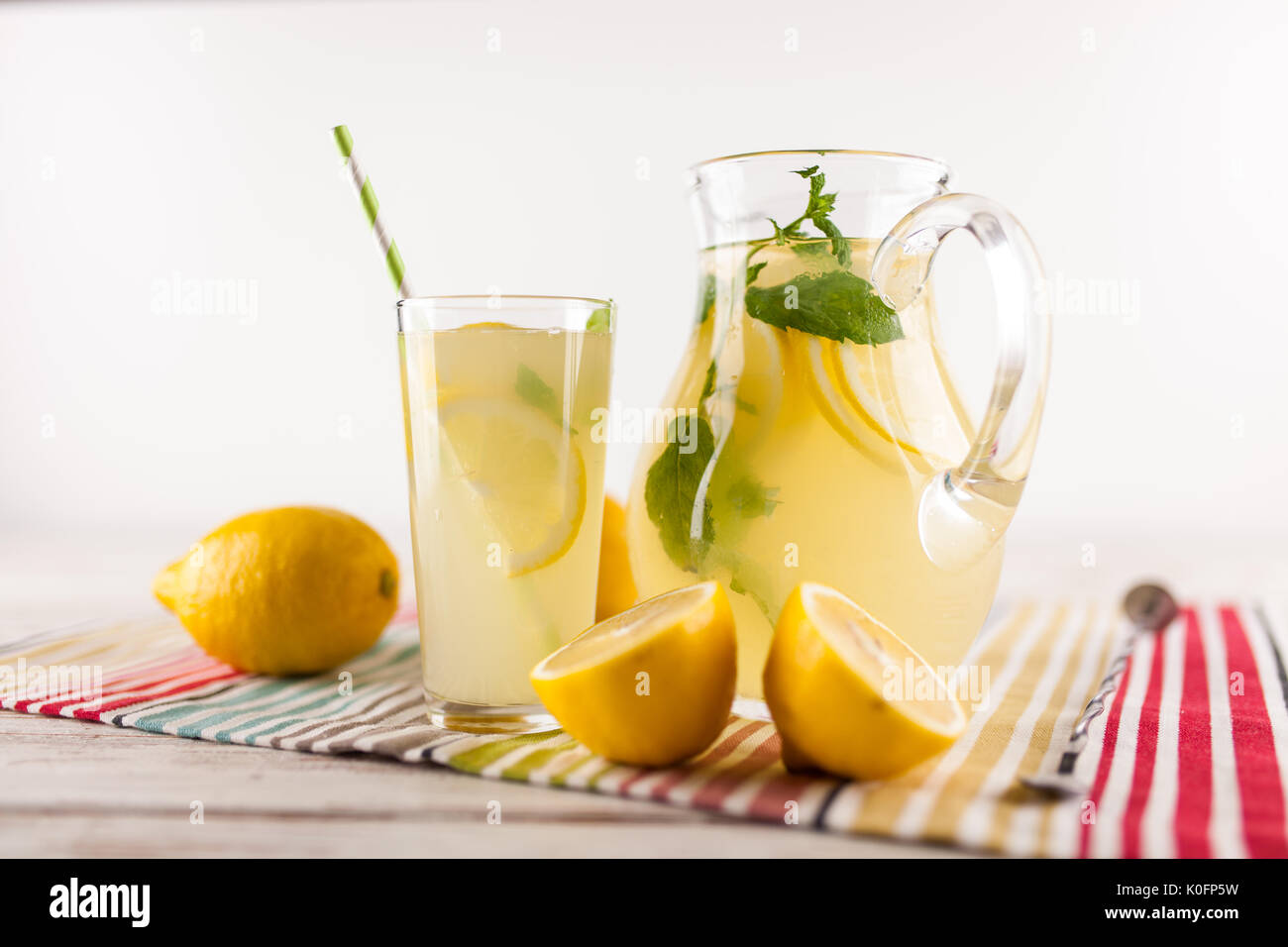 Jar of lemonade Stock Photo - Alamy