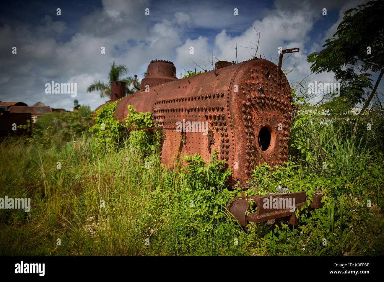 Cuban, Cuba, Cardenas, museum sugar mill of Jose Smith Comas preserved ...