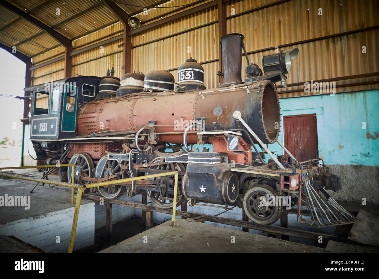 Cuban, Cuba, Cardenas, museum sugar mill of Jose Smith Comas preserved ...
