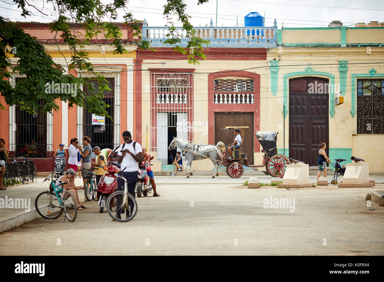 Cuban, Cuba, Cardenas, horses and bikes are the main transport around ...