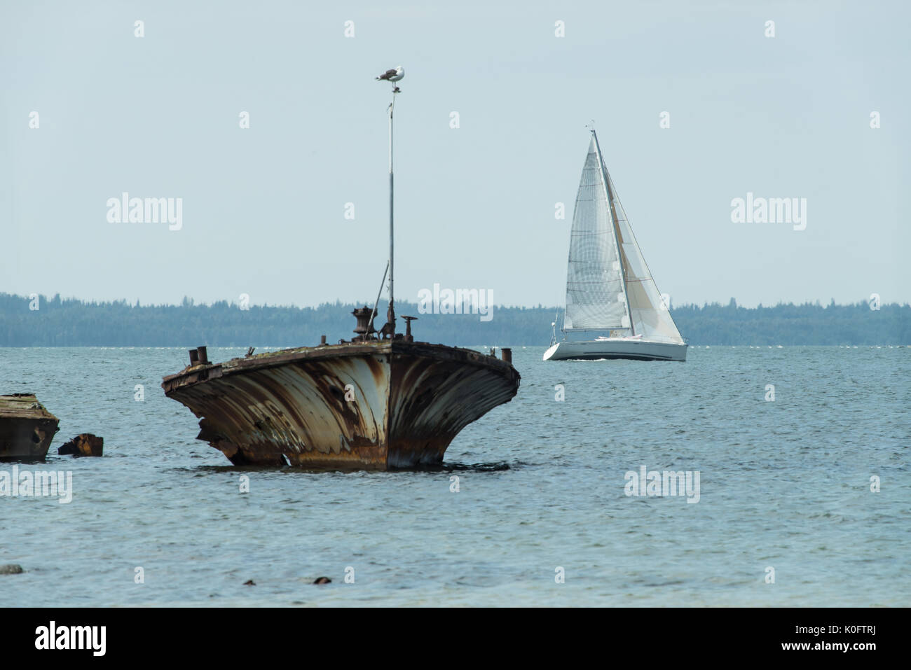 Broken Boat Sinking High Resolution Stock Photography and Images - Alamy