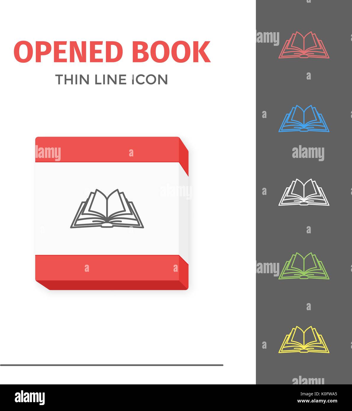 Thin icon Stock Vector Images - Alamy