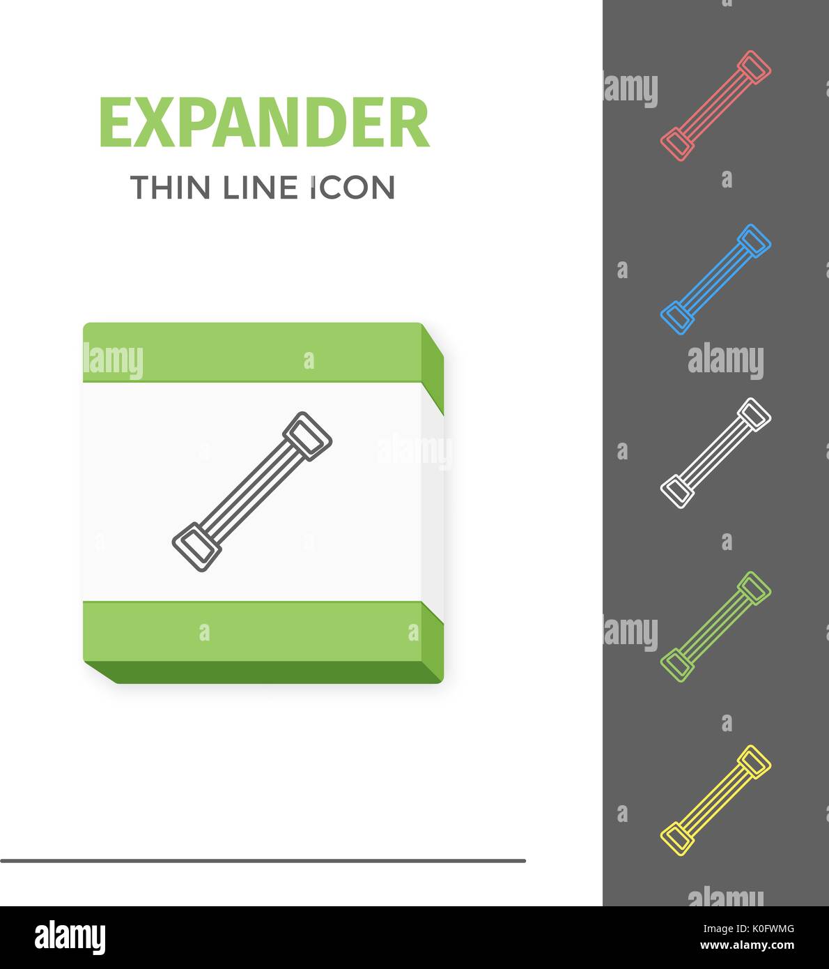 Stretching expander Stock Vector Images - Alamy