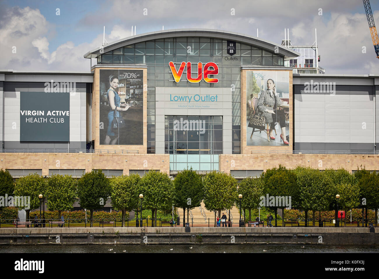 Manchester MediaCityUK at Salford Quays,Lowery Outlet mall on the ...