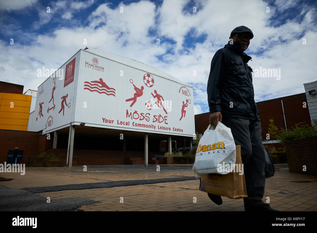 Moss Side Community Leisure Centre in the South Manchester suburb famed ...