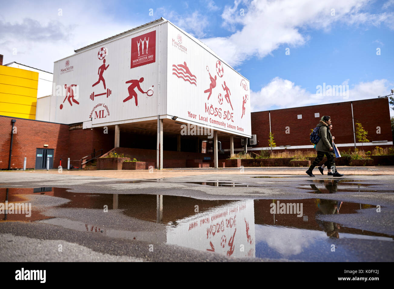 Moss Side Community Leisure Centre in the South Manchester suburb famed ...