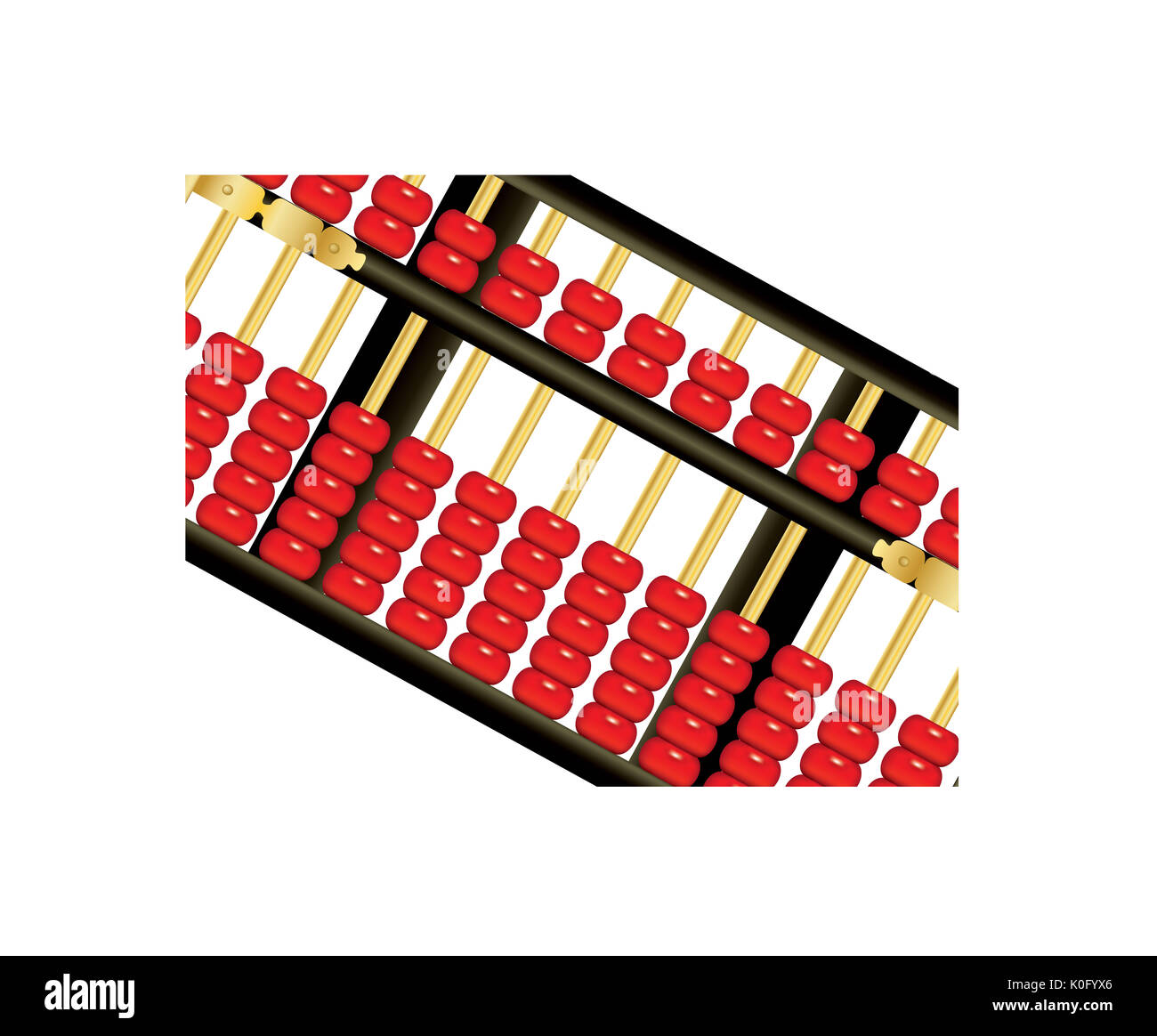 Ancient Chinese abacus isolated Stock Photo - Alamy
