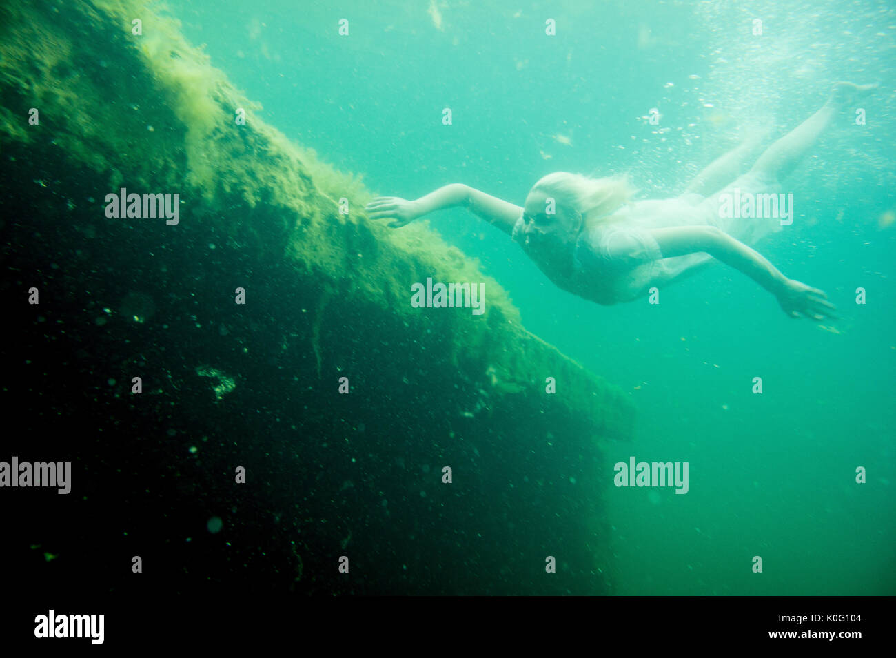 Light shadow underwater floating hi-res stock photography and images ...
