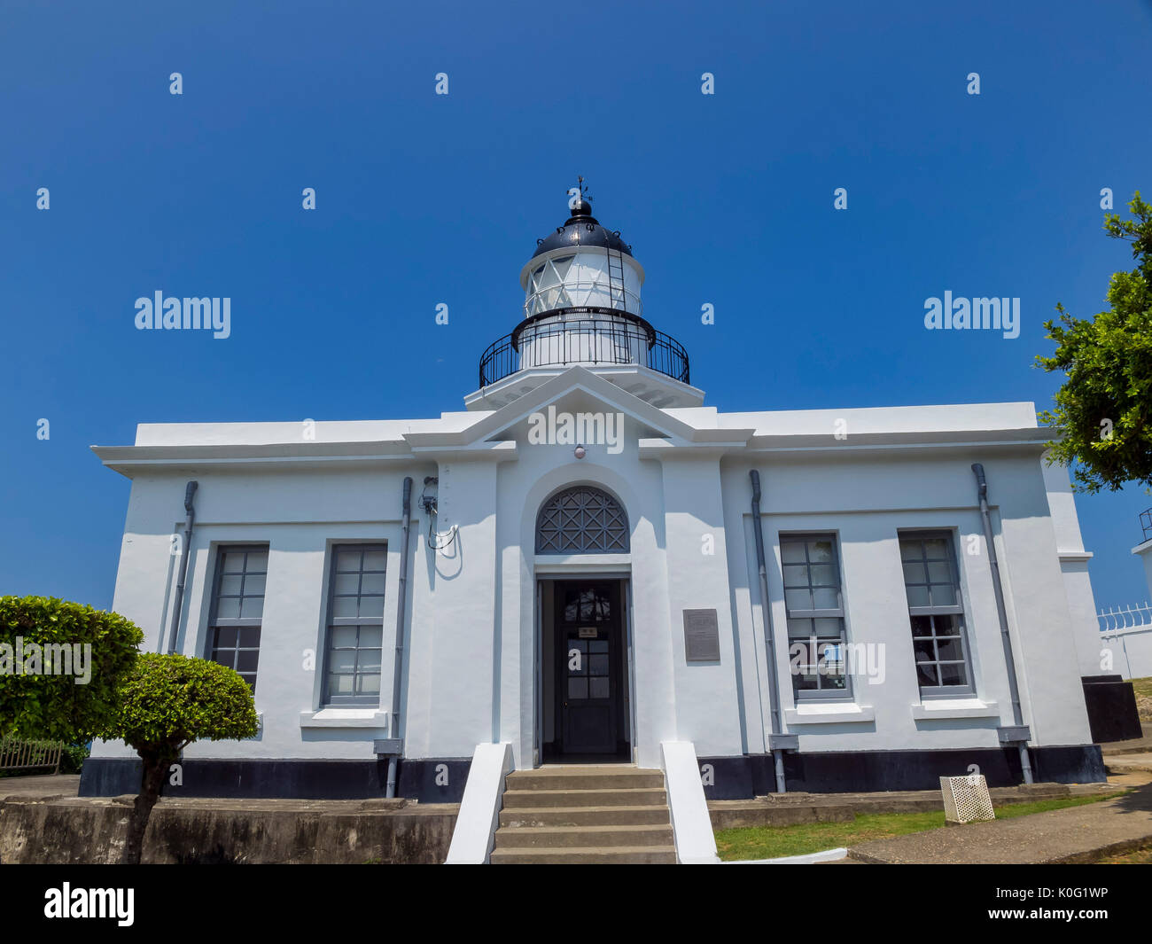 The famous and historical Cijin Light house at Cijin Island, Kaohsiung ...