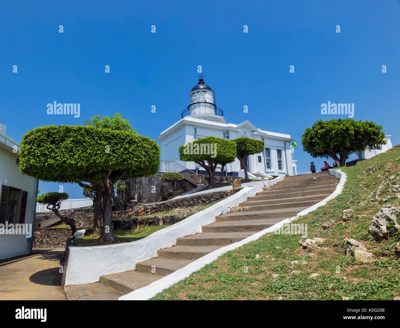 The famous and historical Cijin Light house at Cijin Island, Kaohsiung ...