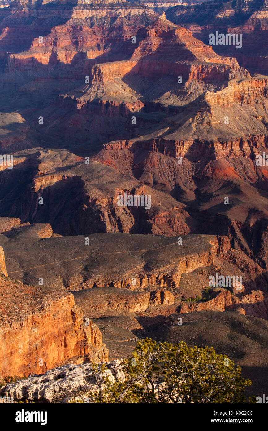 The Grand Canyon from Mather Point along the South Rim, Grand Canyon ...