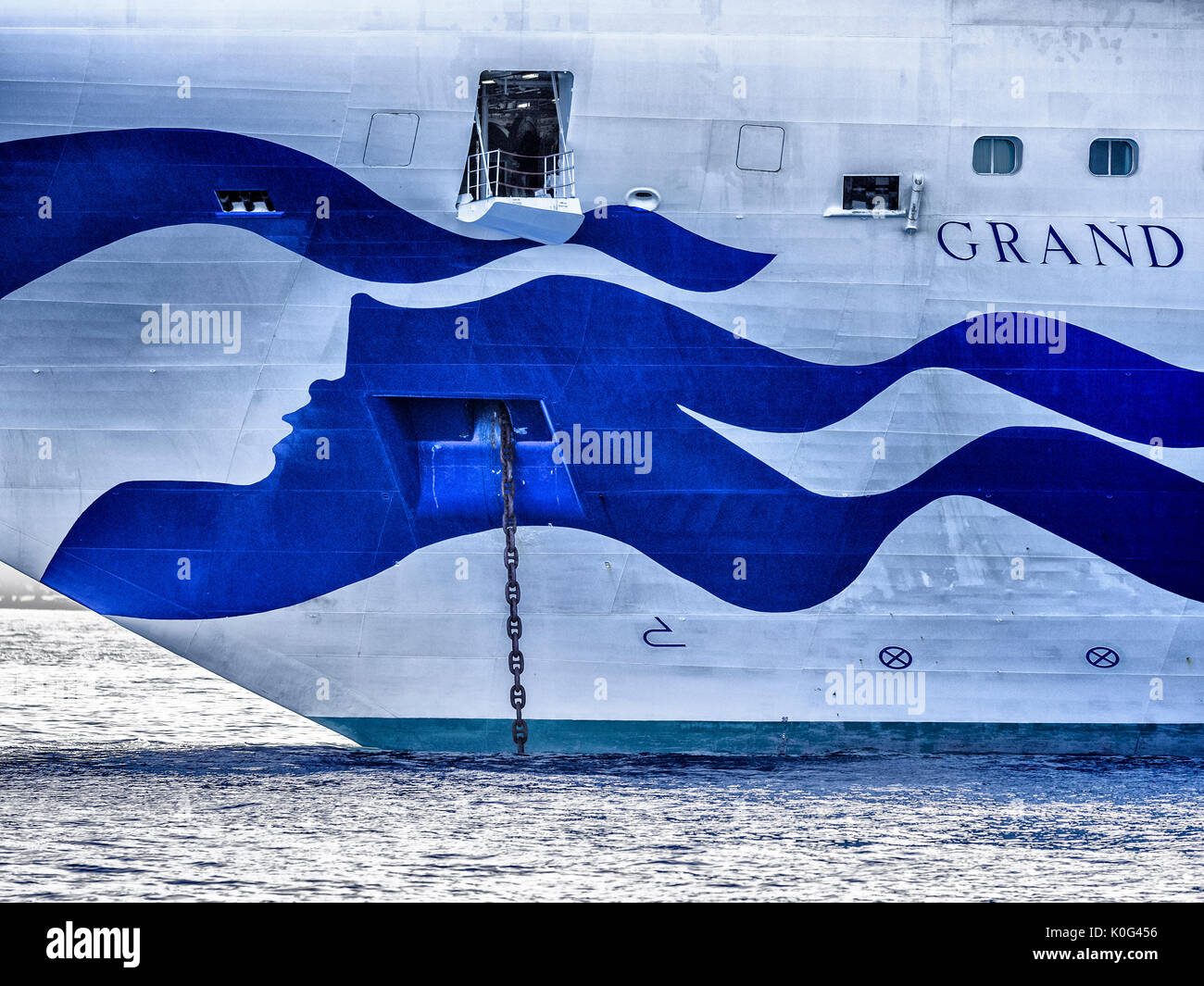 Cruise ship off Maui Hawaii Stock Photo - Alamy