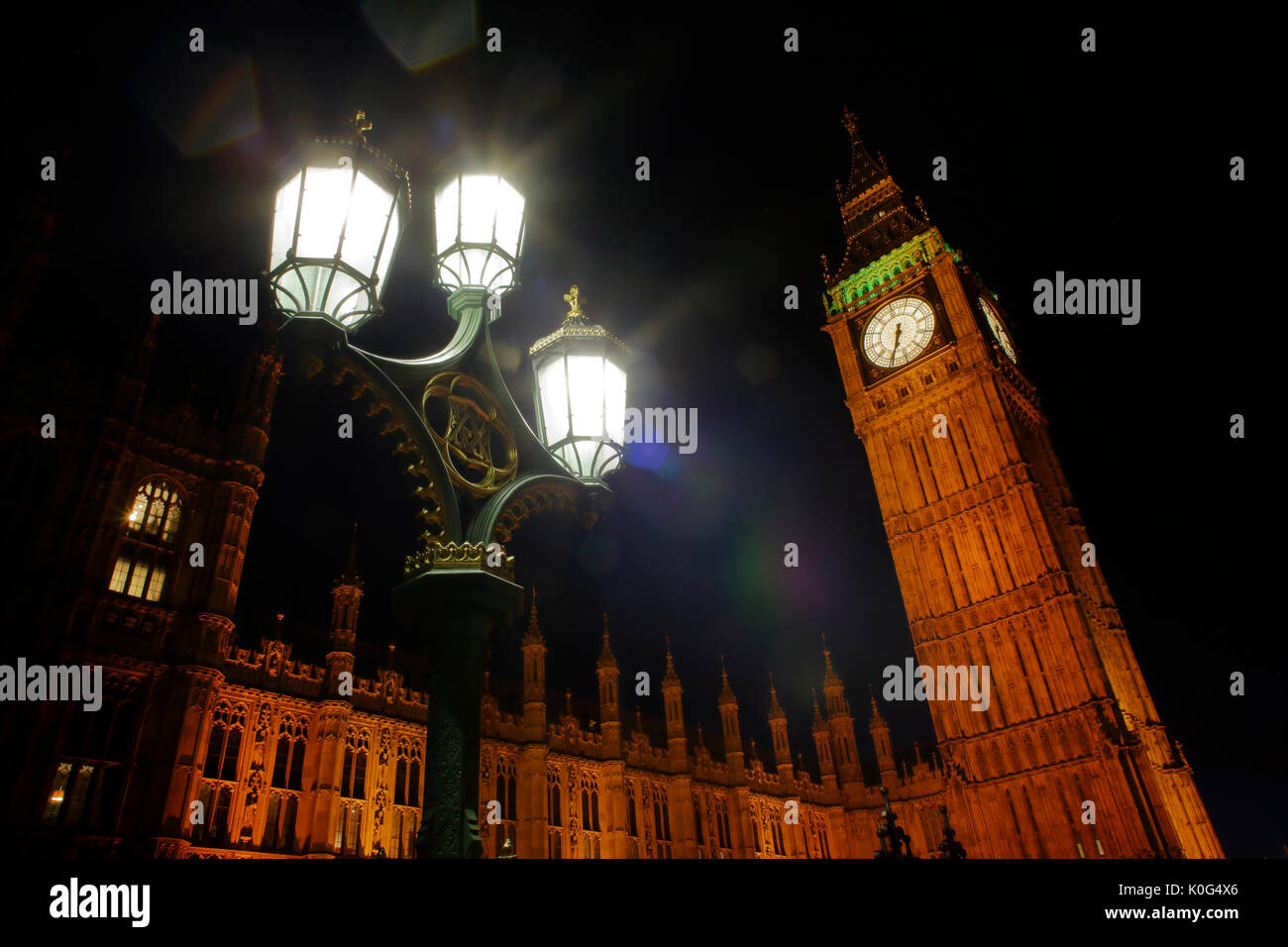 Big Ben or The Queen Elizabeth Tower and the Houses of Parliament in ...