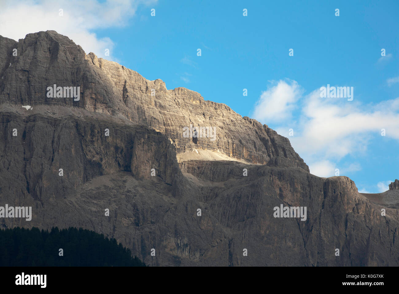 A view of an area of the Sella Gruppe Gruppo Del Sella from Selva or ...