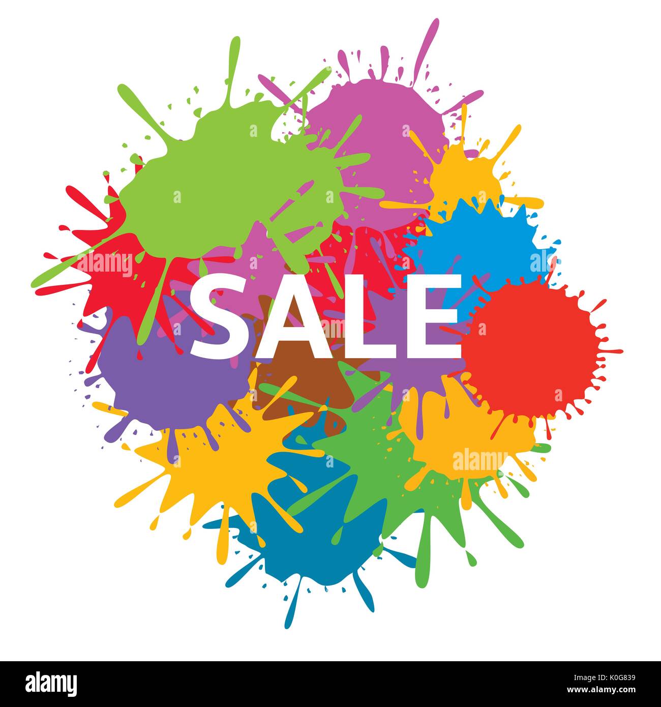 Colorful Art splashes Stock Vector Image & Art - Alamy