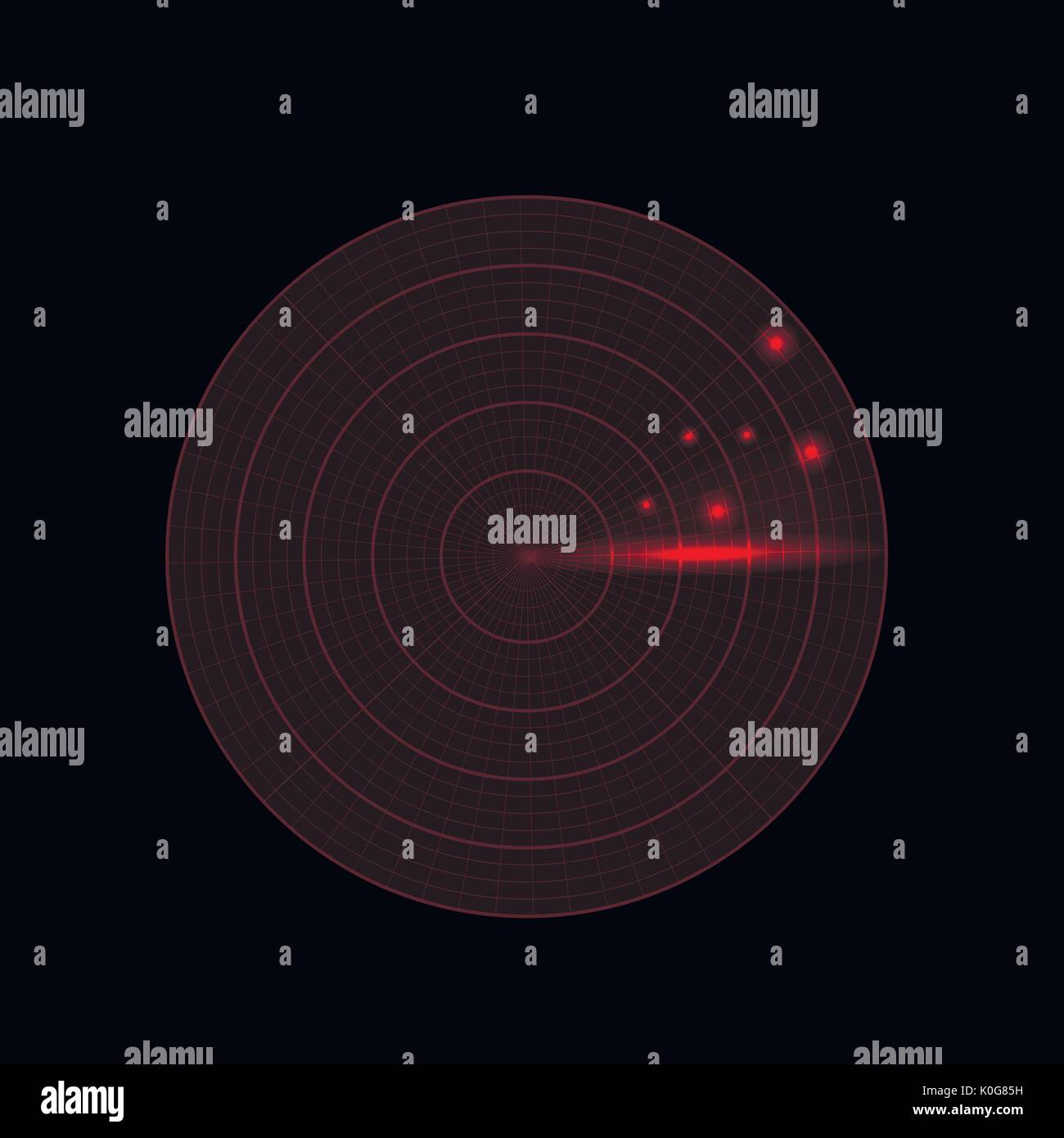 Radar screen vector Stock Vector Images - Alamy