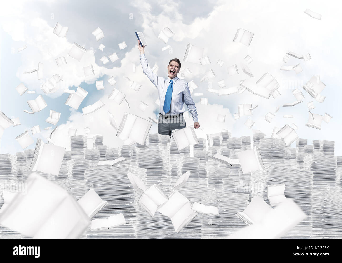 Study hard to become successful businessman Stock Photo - Alamy