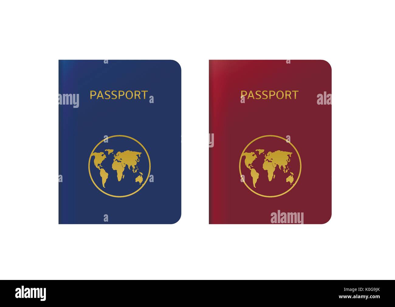 Passports and immigration Stock Vector Images - Alamy