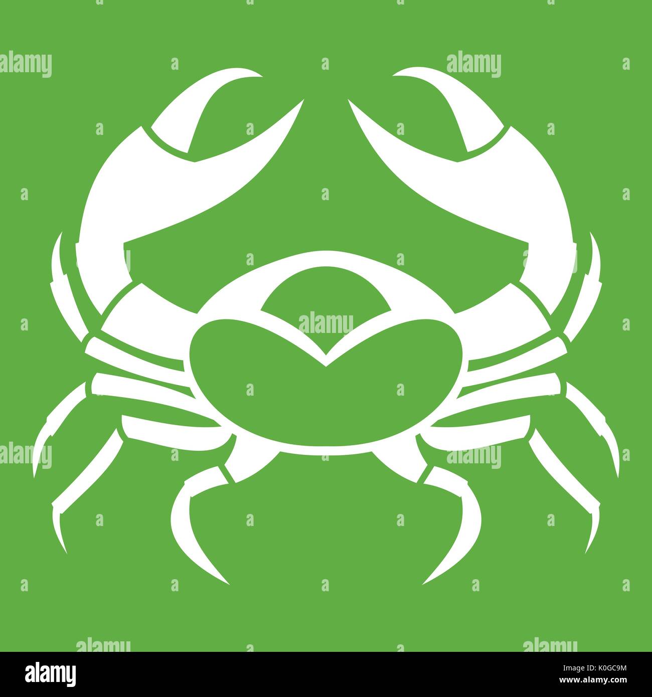 Big crab icon green Stock Vector Image & Art - Alamy
