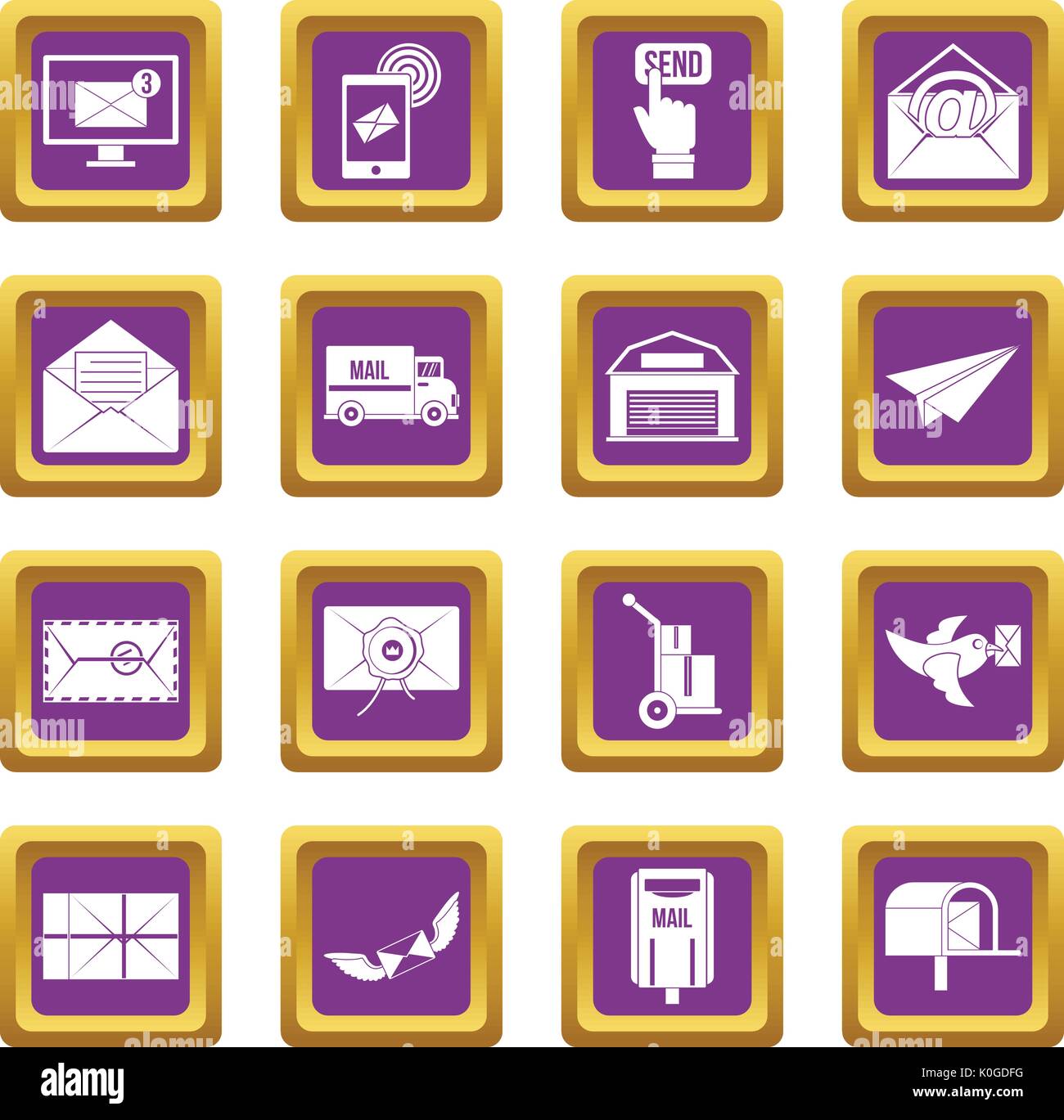 Purple postbox hi-res stock photography and images - Alamy