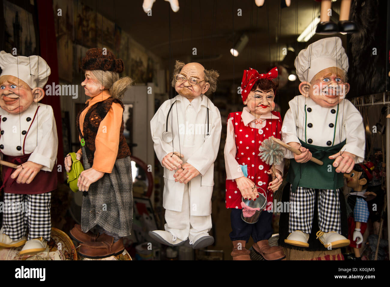 Collection of marionettes hi-res stock photography and images - Alamy
