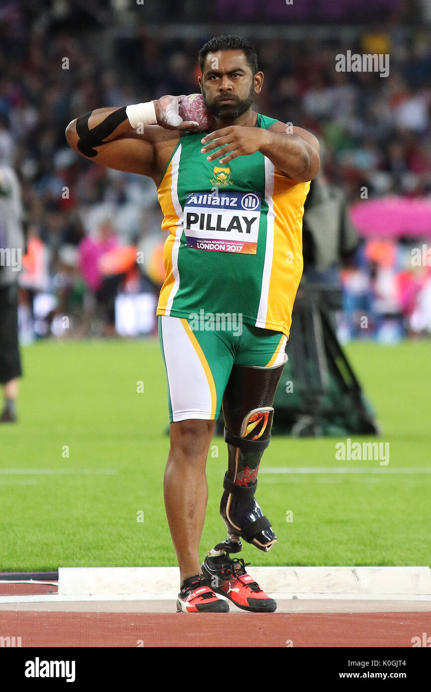 Tyrone PILLAY of South Africa in the Men's Shot Put F42 Final at the ...