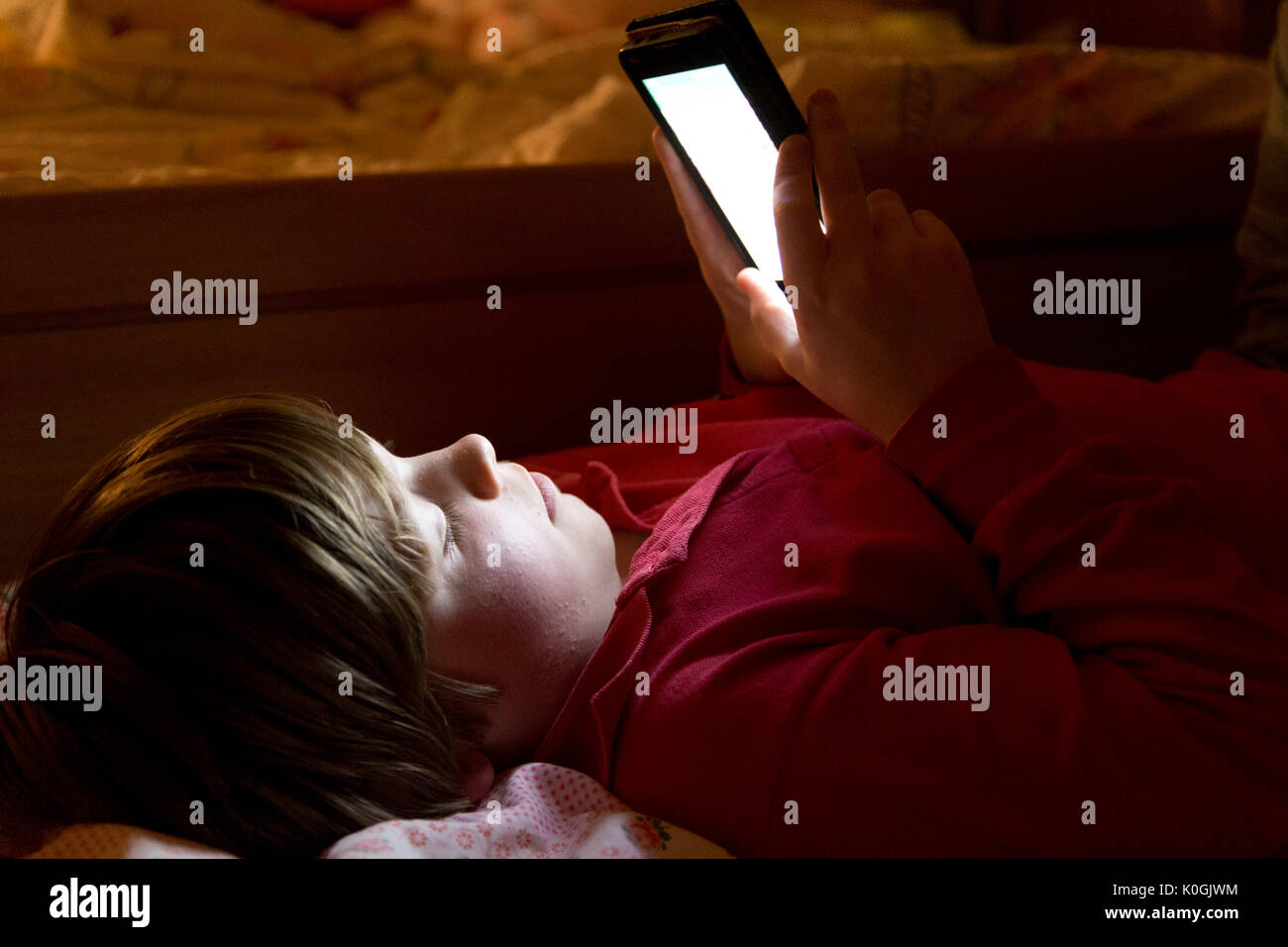boy with smartphone Stock Photo - Alamy