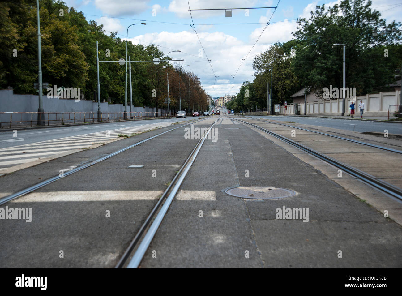 Track tramline hi-res stock photography and images - Alamy