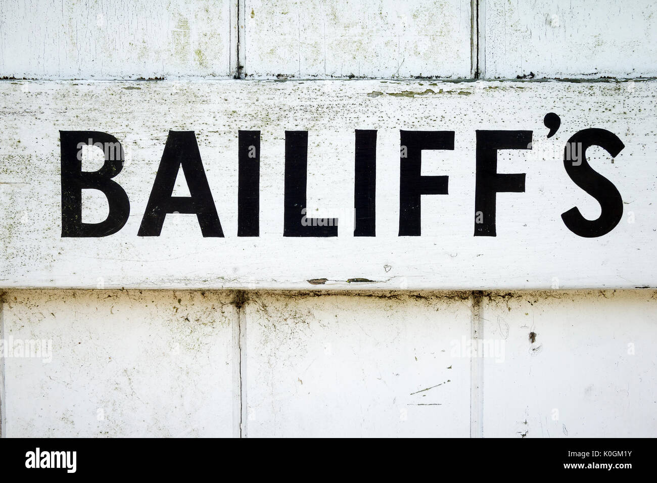 Bailiffs door hi-res stock photography and images - Alamy