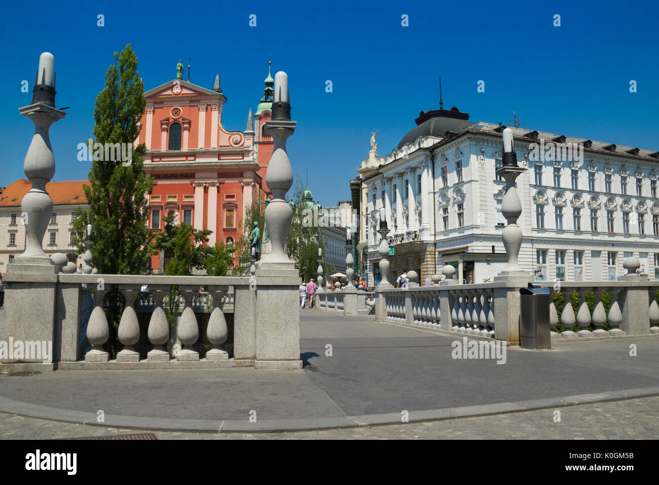 Triple Bridge Ljubljana Stock Photo - Alamy
