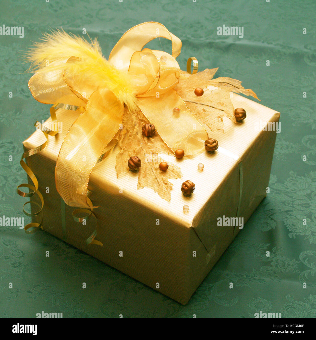 Very luxury packed christmas present Stock Photo - Alamy
