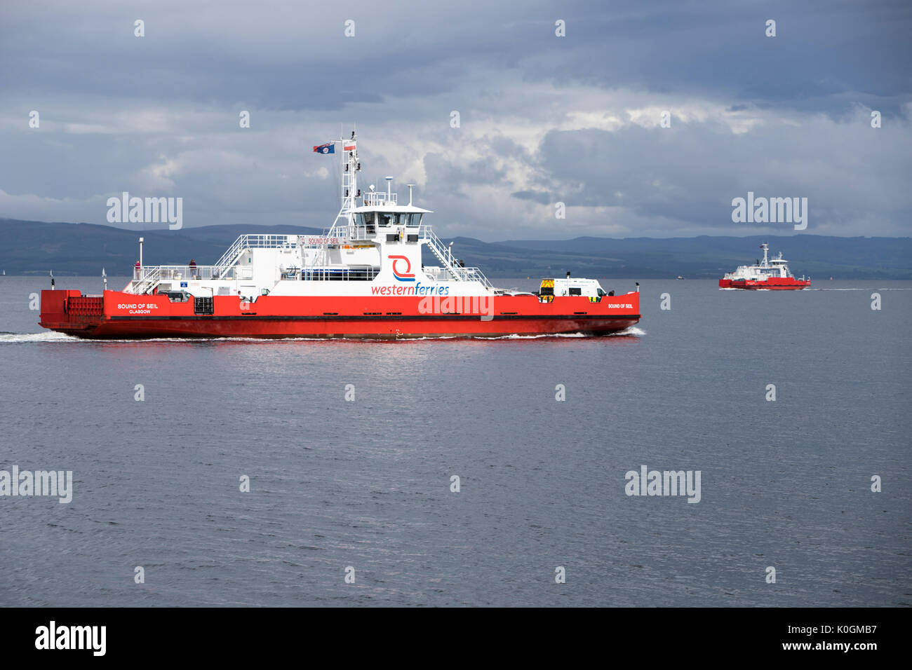 Two Ferrys crossing, Hunters Quay - McInroy's Point Ferry , Hunters ...