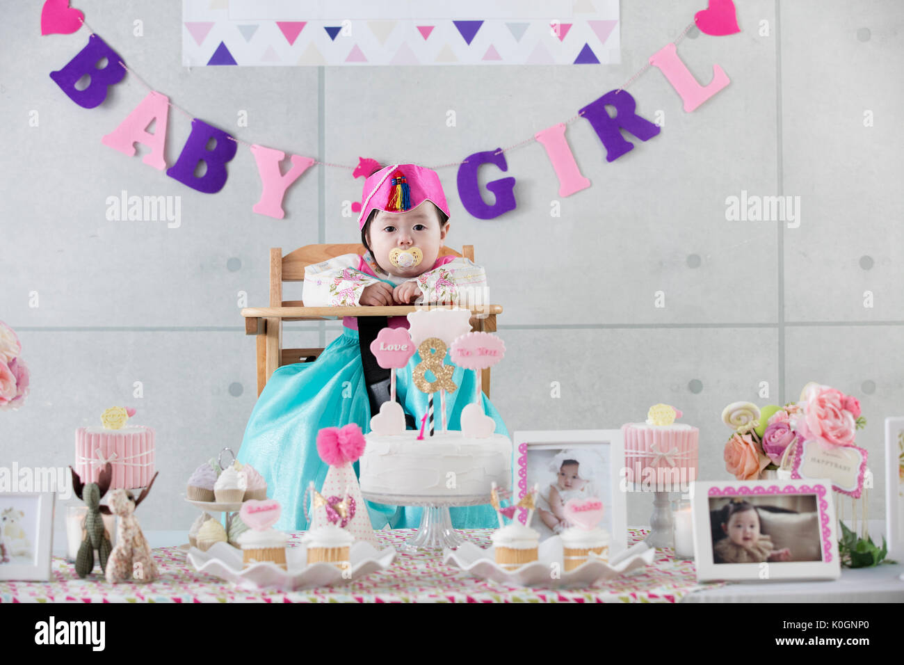 First birthday party Stock Photo - Alamy