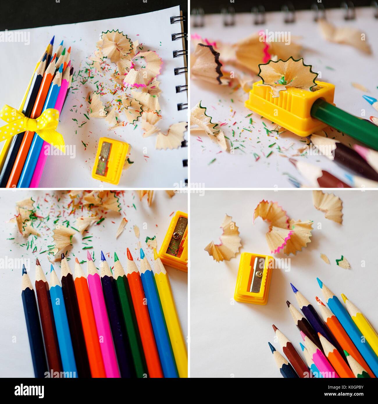 Collage art supplies design hi-res stock photography and images - Alamy